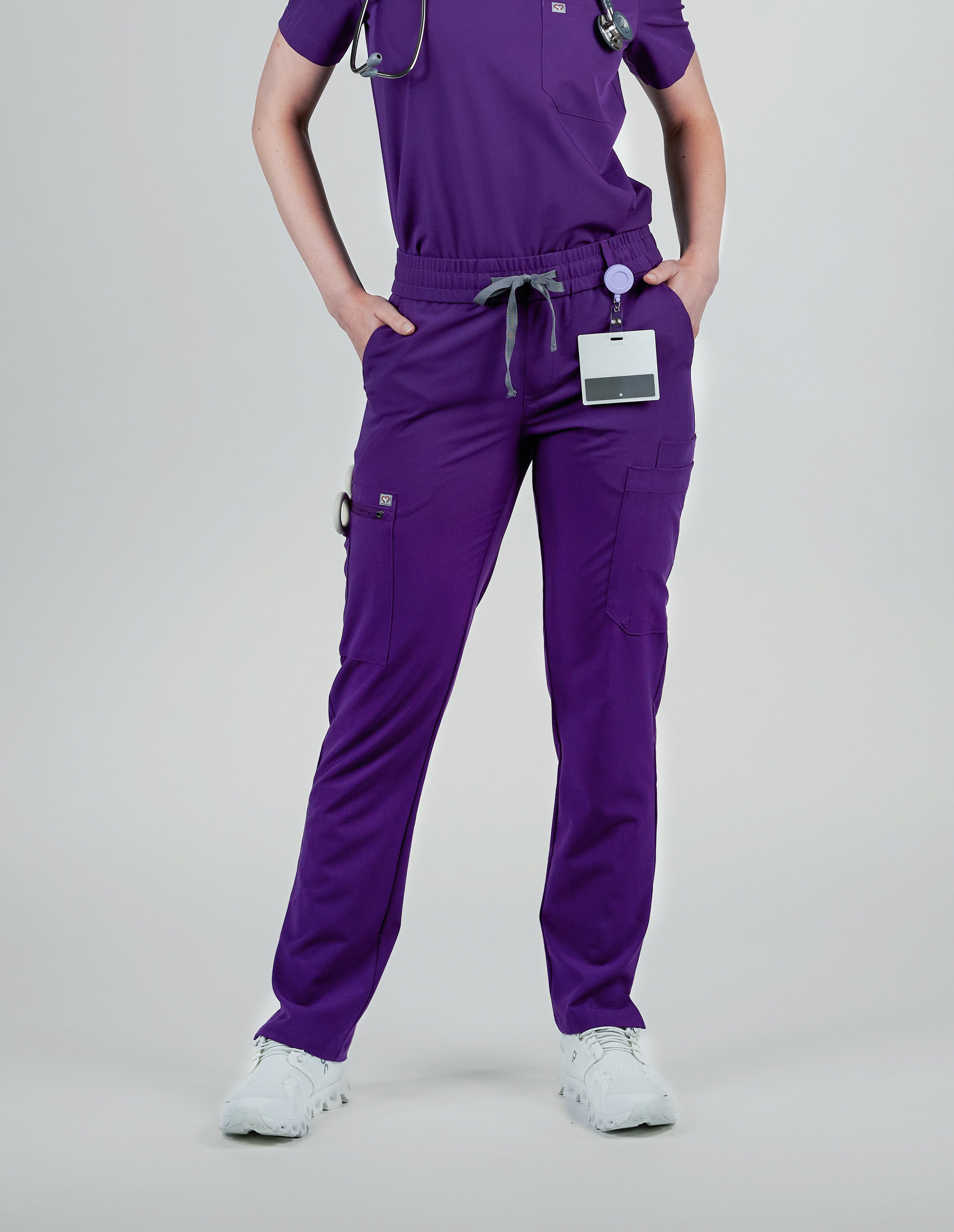 Daisy Classic Women's Purple Scrub Pants – Create Amor