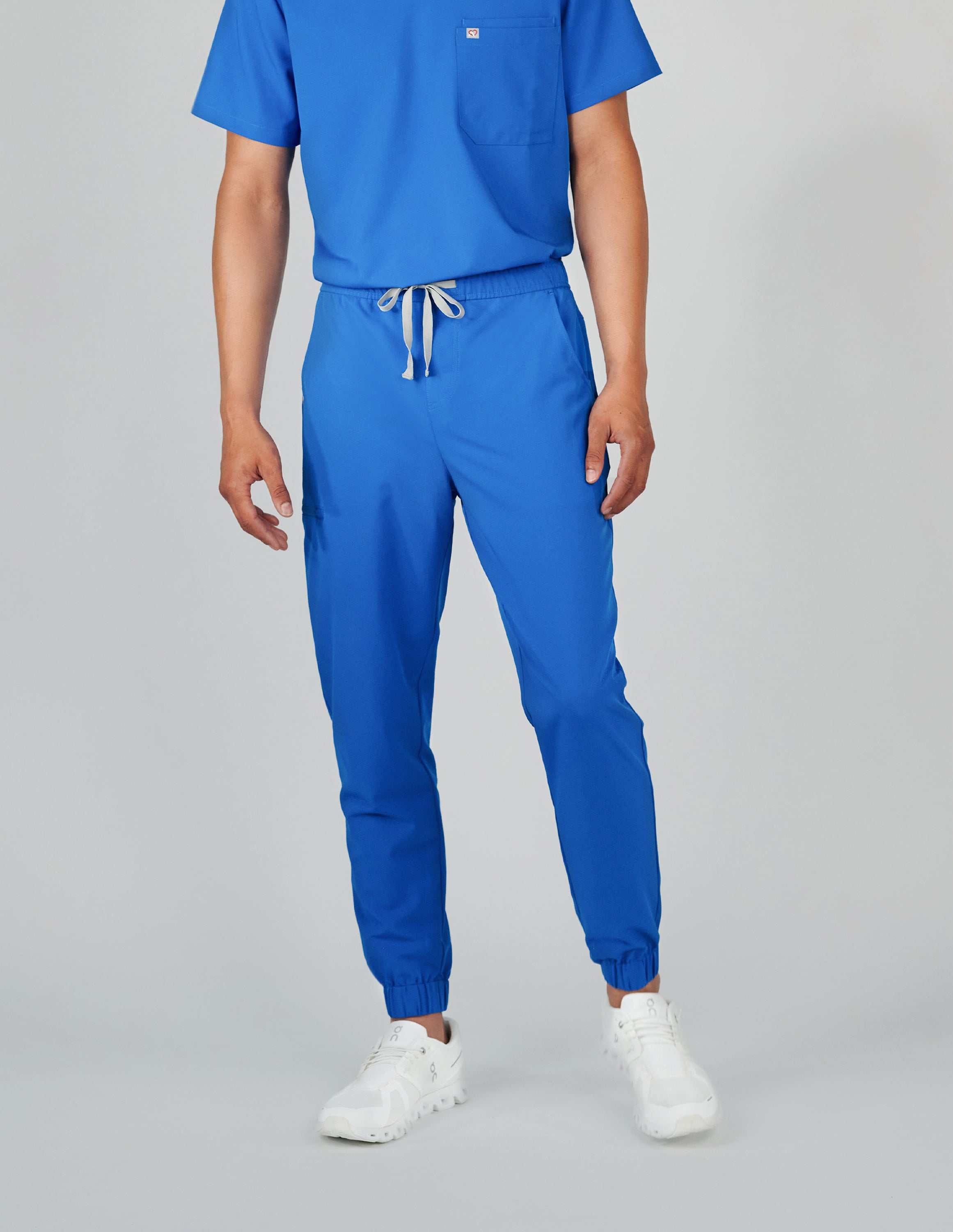 Aspen Jogger Men's Royal Blue Scrub Pants – Create Amor
