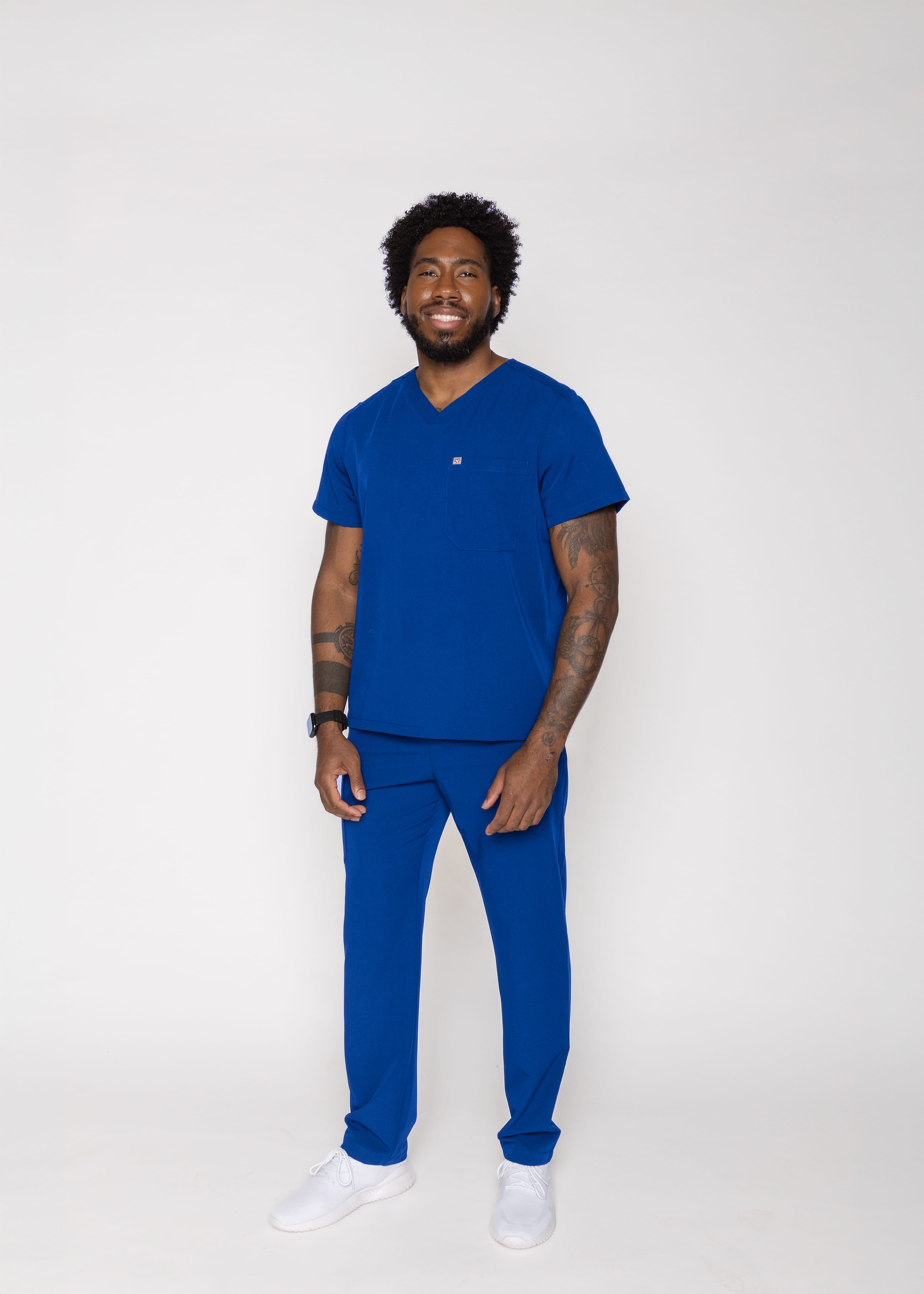 Men's Galaxy Blue Scrubs – Create Amor